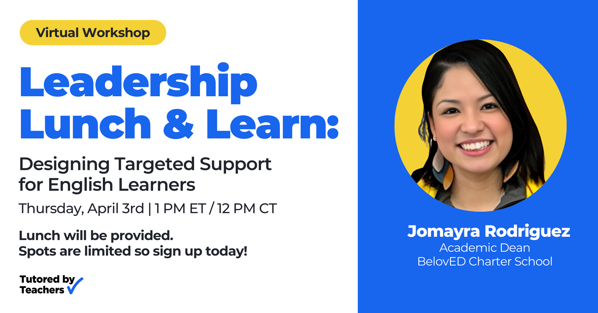 Lunch & Learn: Tackling Key Challenges for English Learners - Tutored ...